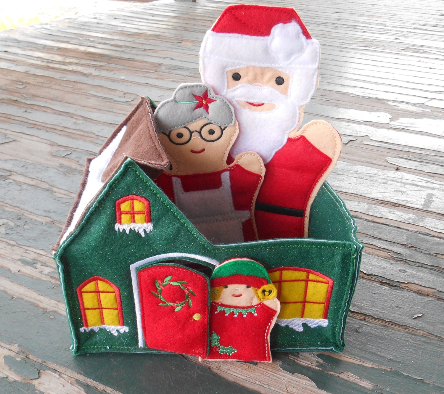 Christmas at the North Pole Felt Puppets Christmas Puppet - Etsy