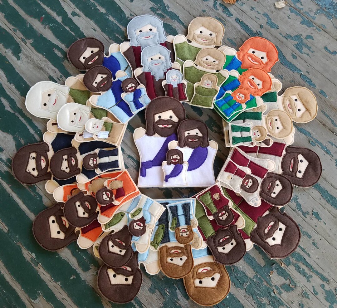 Felt Jesus & Twelve Disciples Puppets: Christian Story Set - Etsy