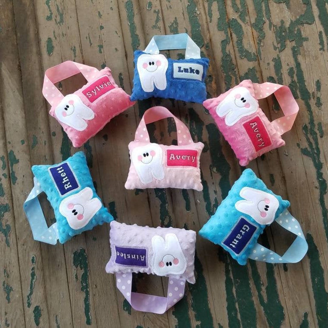 Plush Tooth Fairy Pillow , Tooth Pocket , Tooth Fairy Door Hanger ...