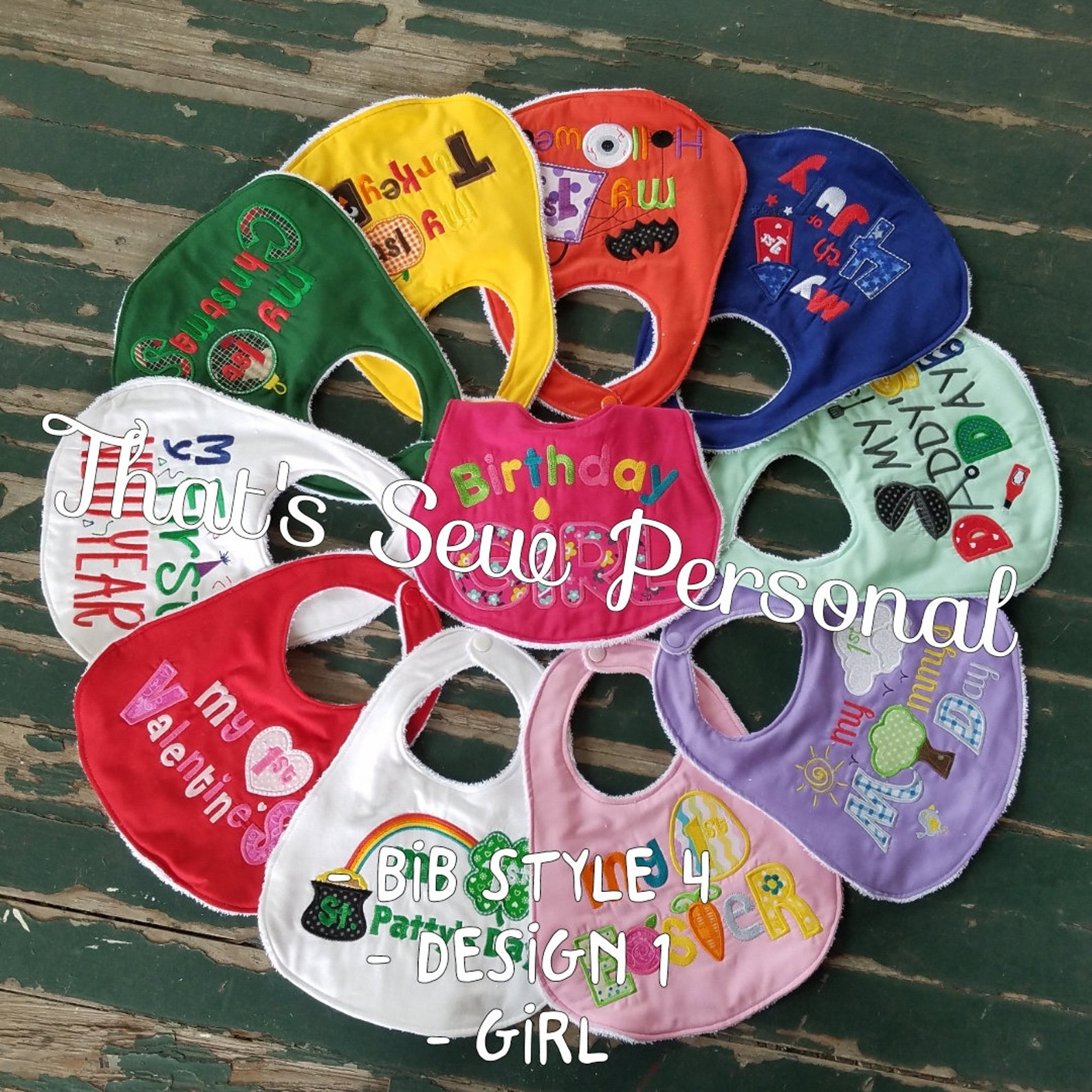 Handmade Baby Bib Set Baby's First Handmade Bib Set | Etsy