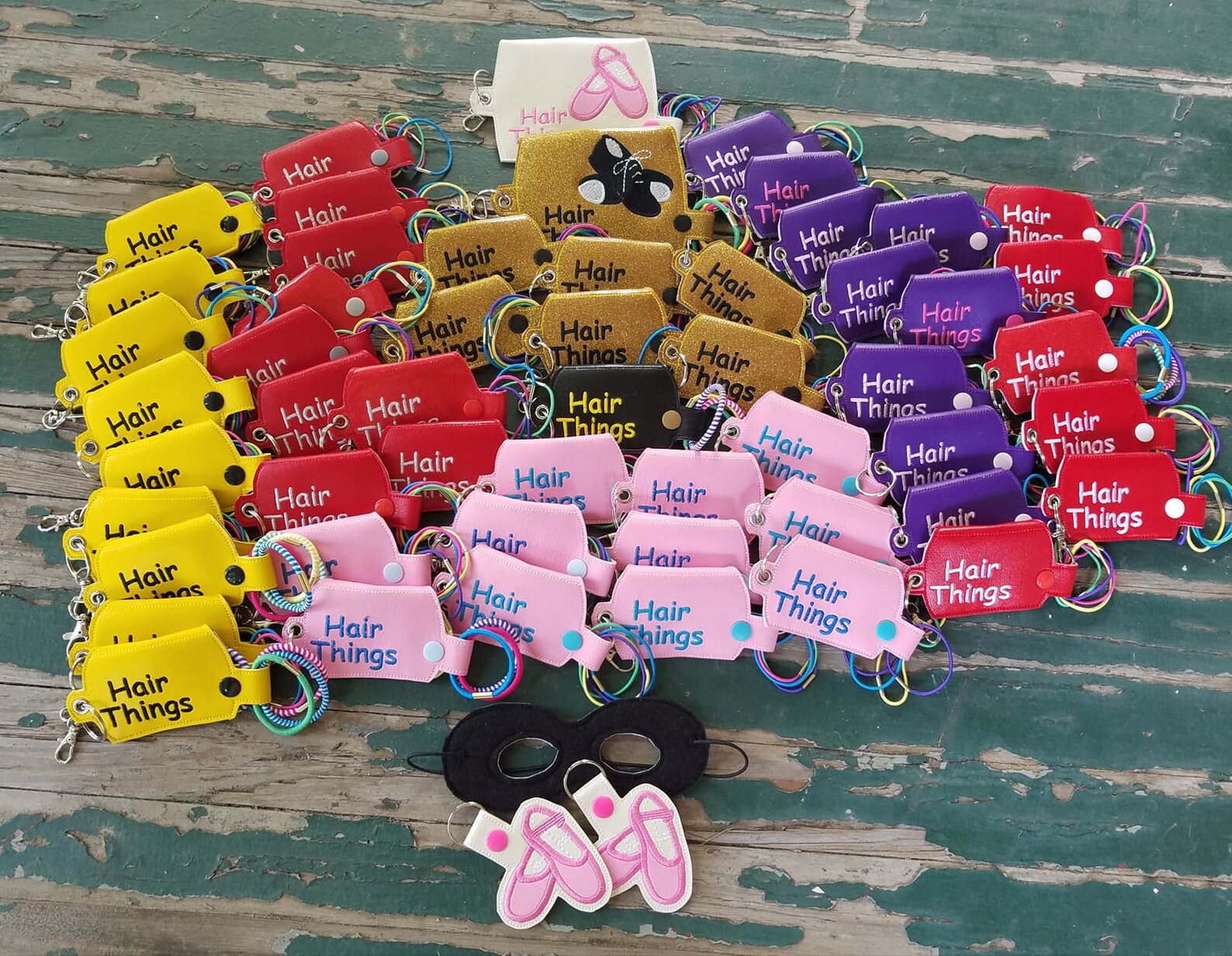 Key Fob Key Chain Snap Tab eyelet Embroidered Vinyl - Etsy