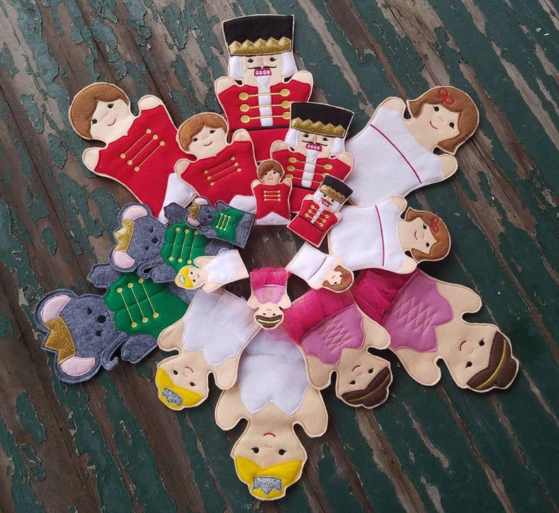 Nutcracker Felt Puppets Nutcracker Ballet Play Set - Etsy