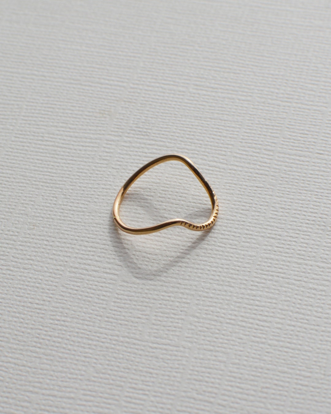 Arc Notch Ring - Etsy