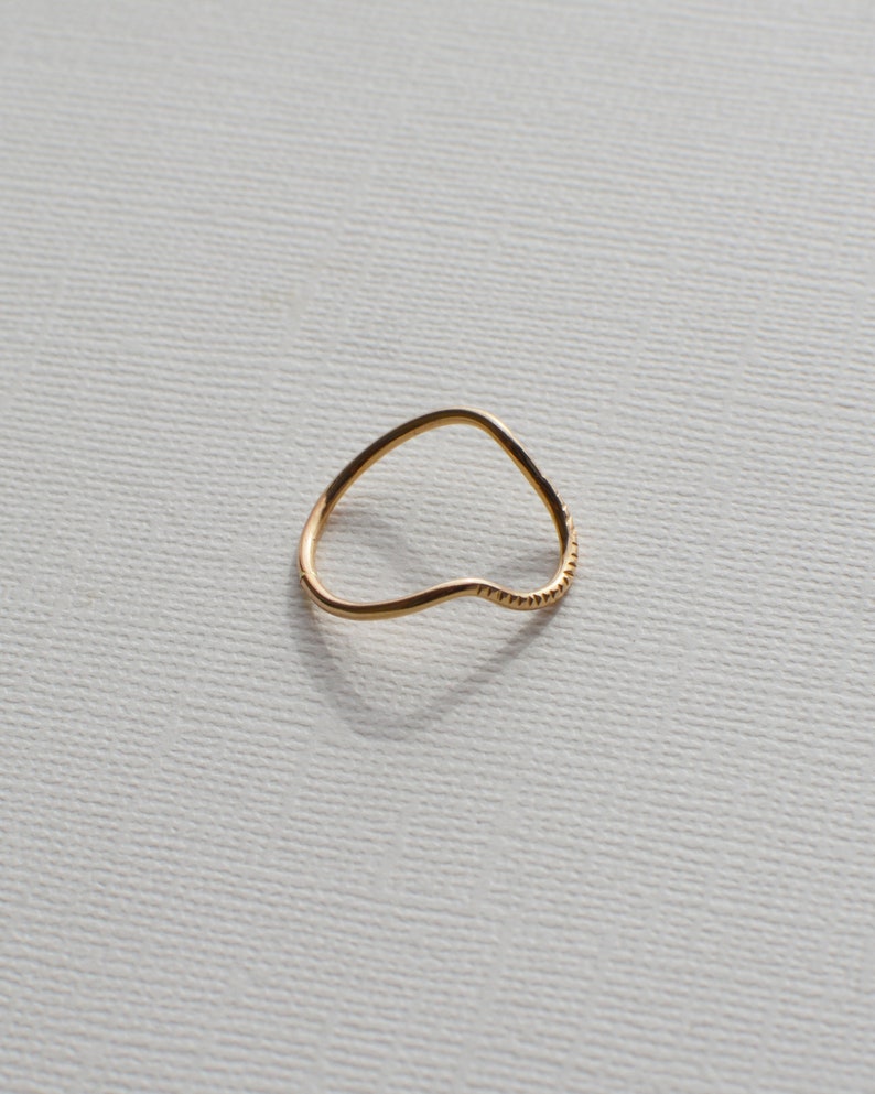Arc Notch Ring - Etsy