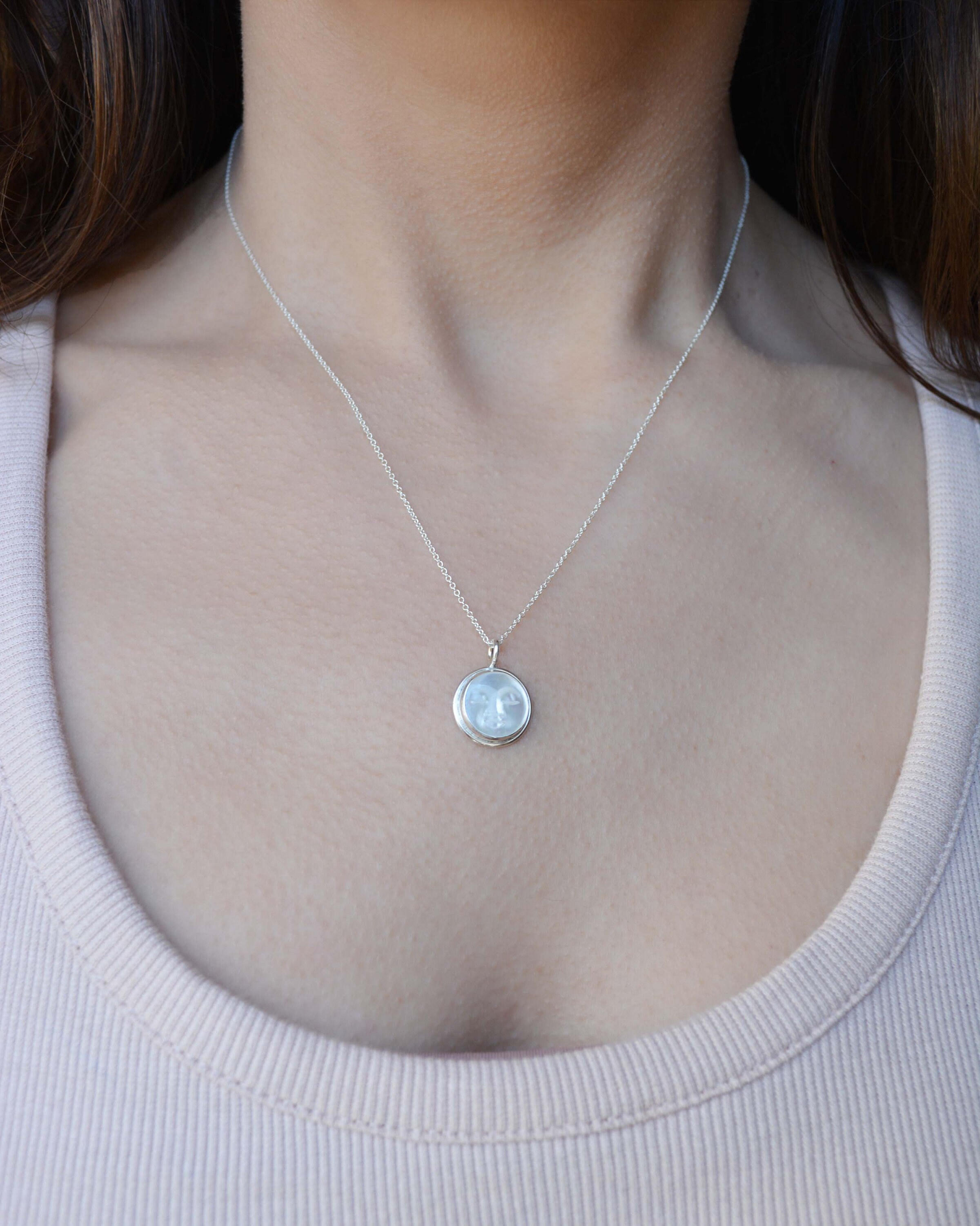 Pearl Moon Necklace - Etsy