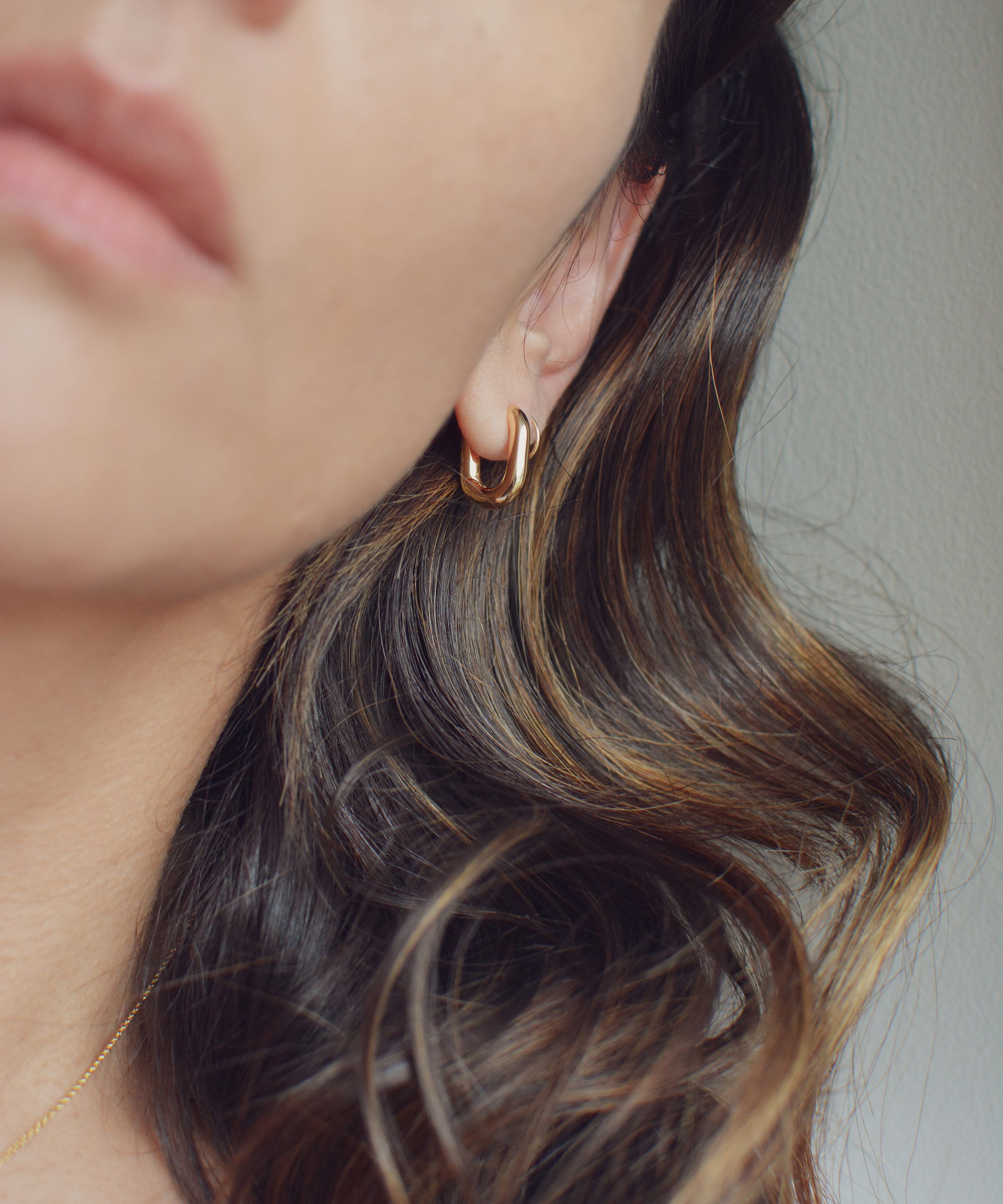 Chunky Oval Hoops - Etsy