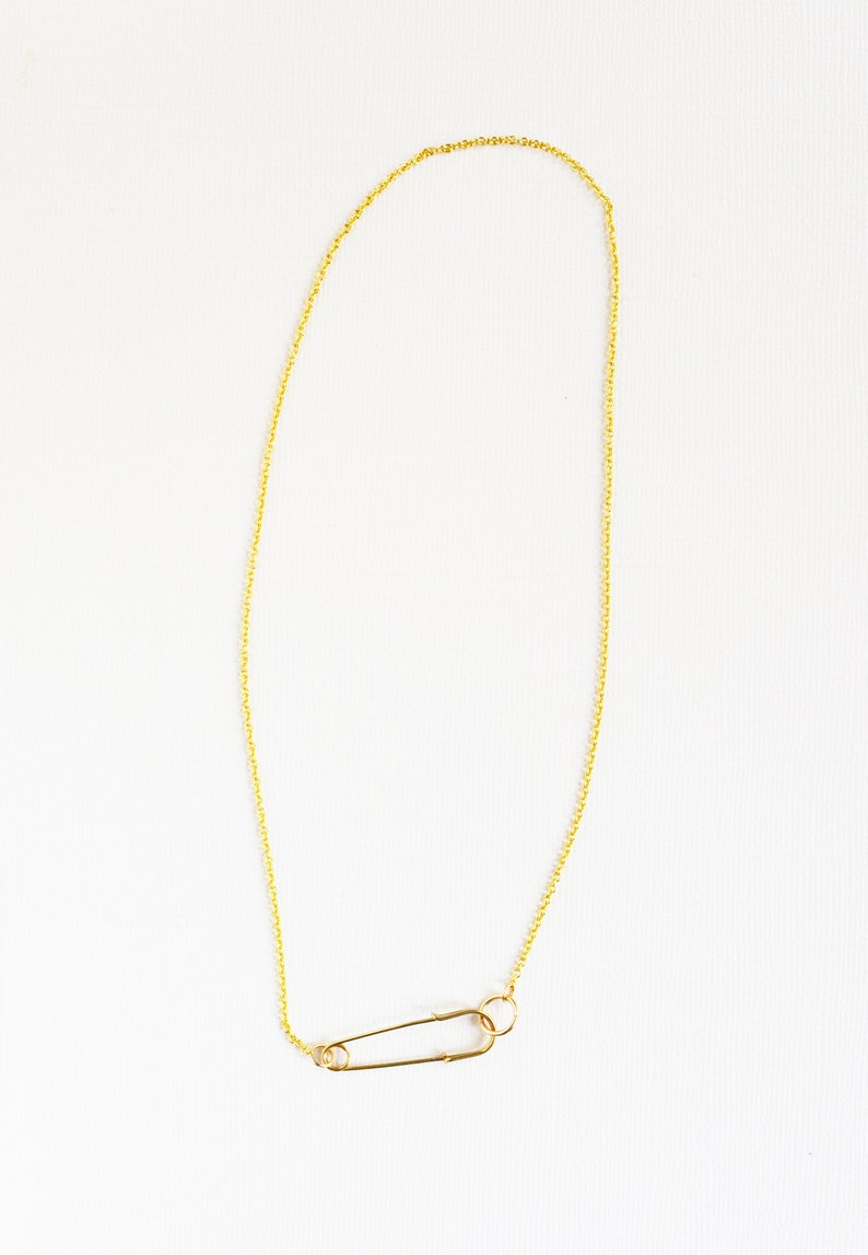 Safety Pin Necklace - Etsy