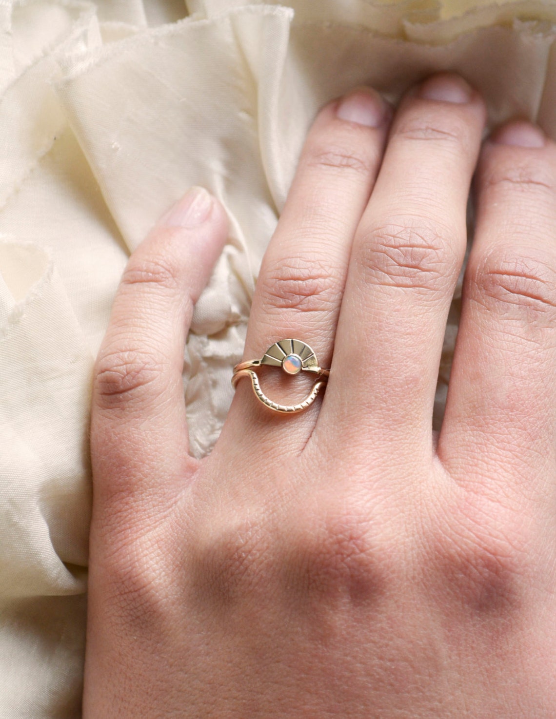 Arc Opal Ring - Etsy