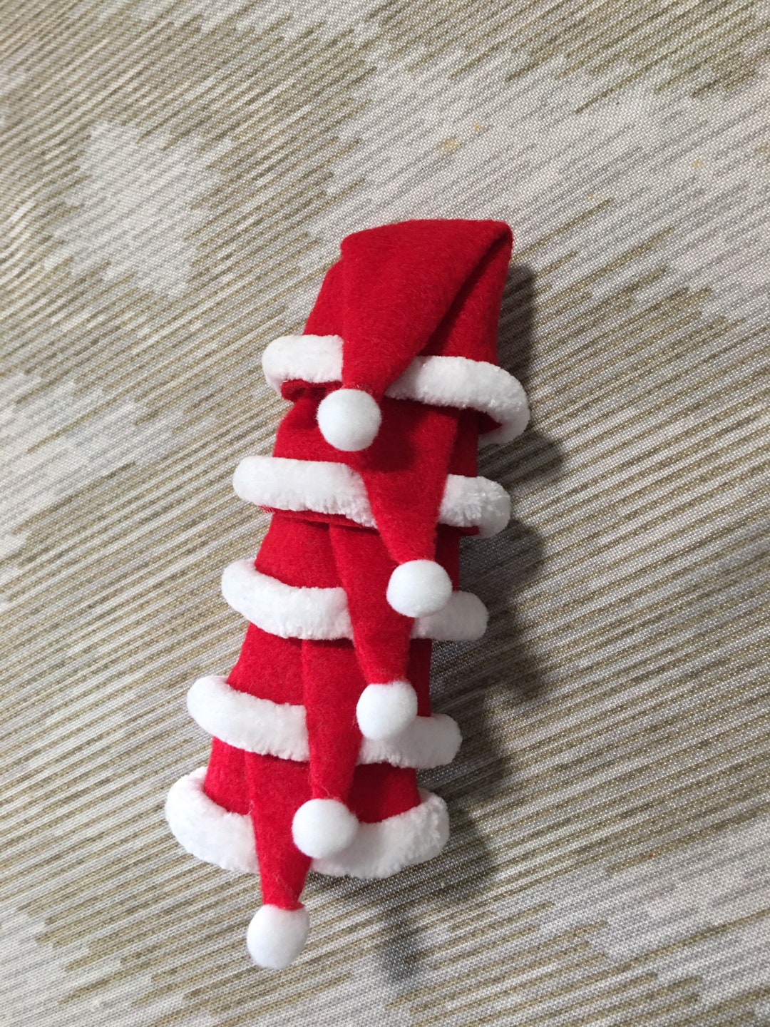 Mini Santa Hats, Miniature Hat, Gift, Bottle Cap, Wine Bottle Topper ...