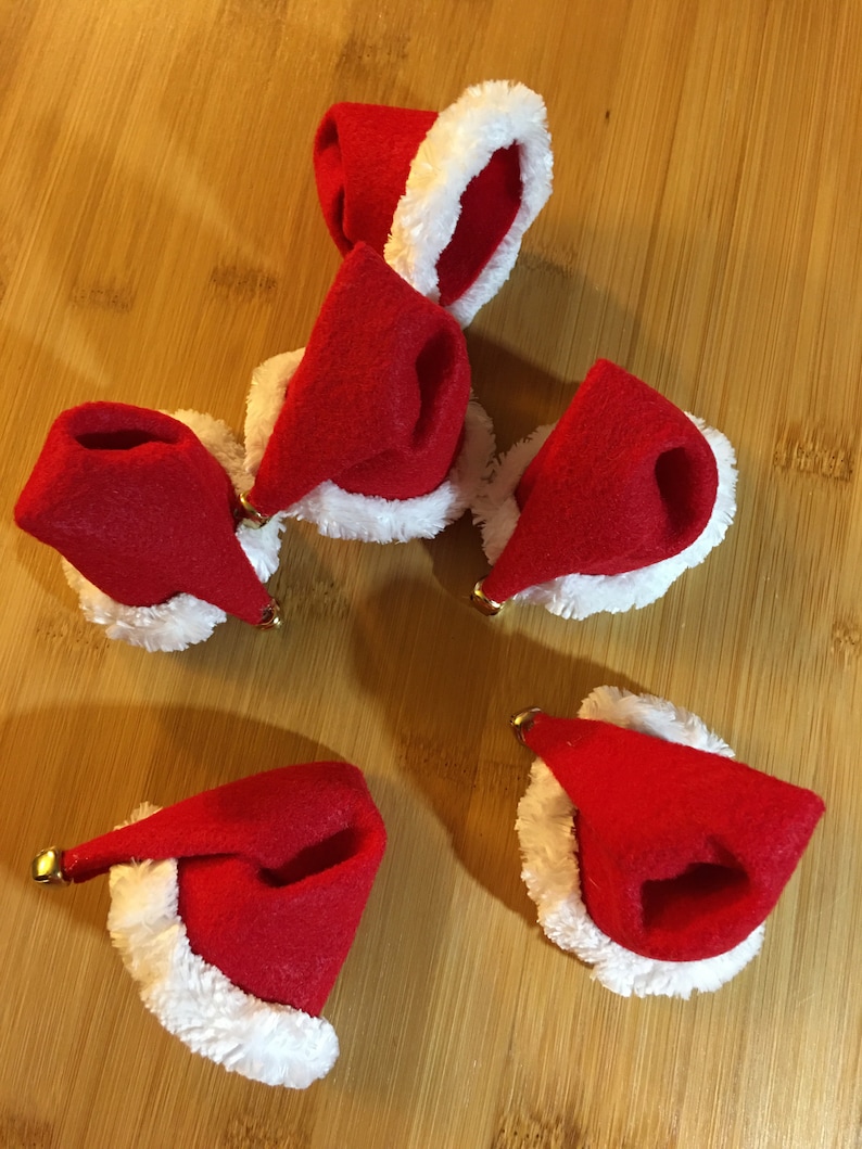 Mini Santa hats Miniature hat Gift Bottle cap Wine bottle | Etsy