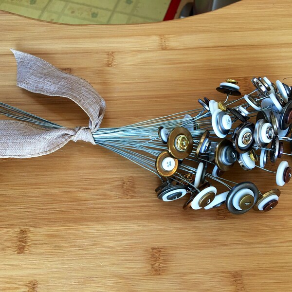 Button Flowers - Etsy