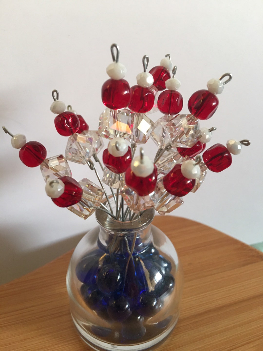Glass/crystal Flowers, Glass Bouquet, Crystal Flower Bouquet, Stem ...