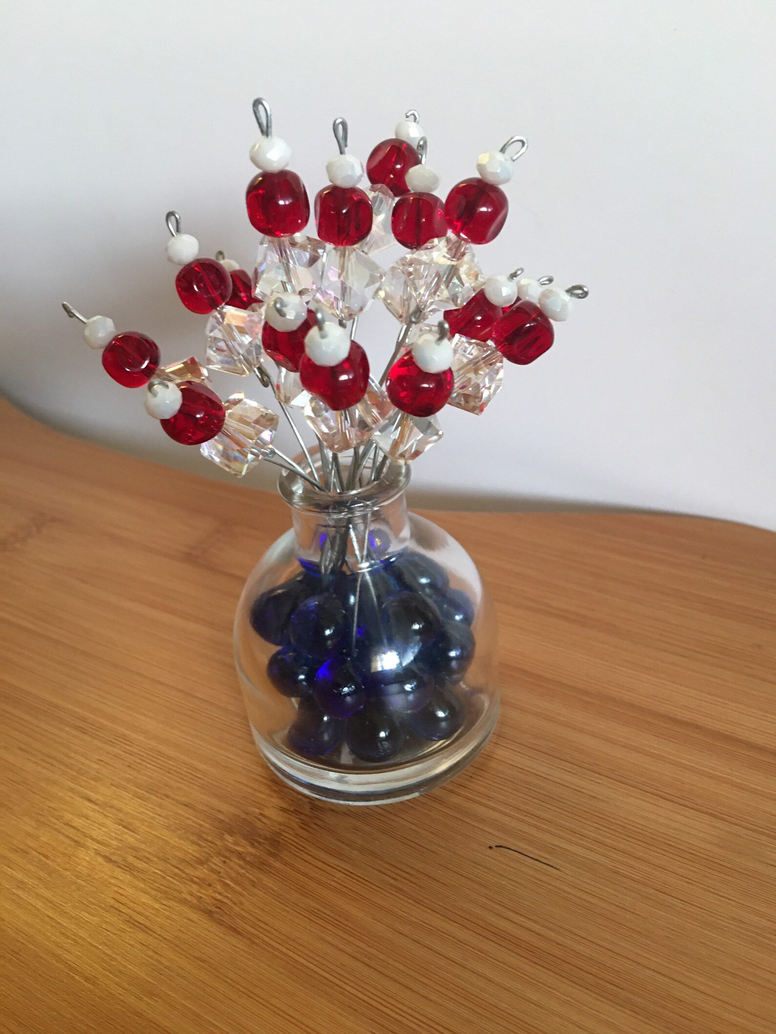 Glass/crystal Flowers Glass Bouquet Crystal Flower Bouquet - Etsy