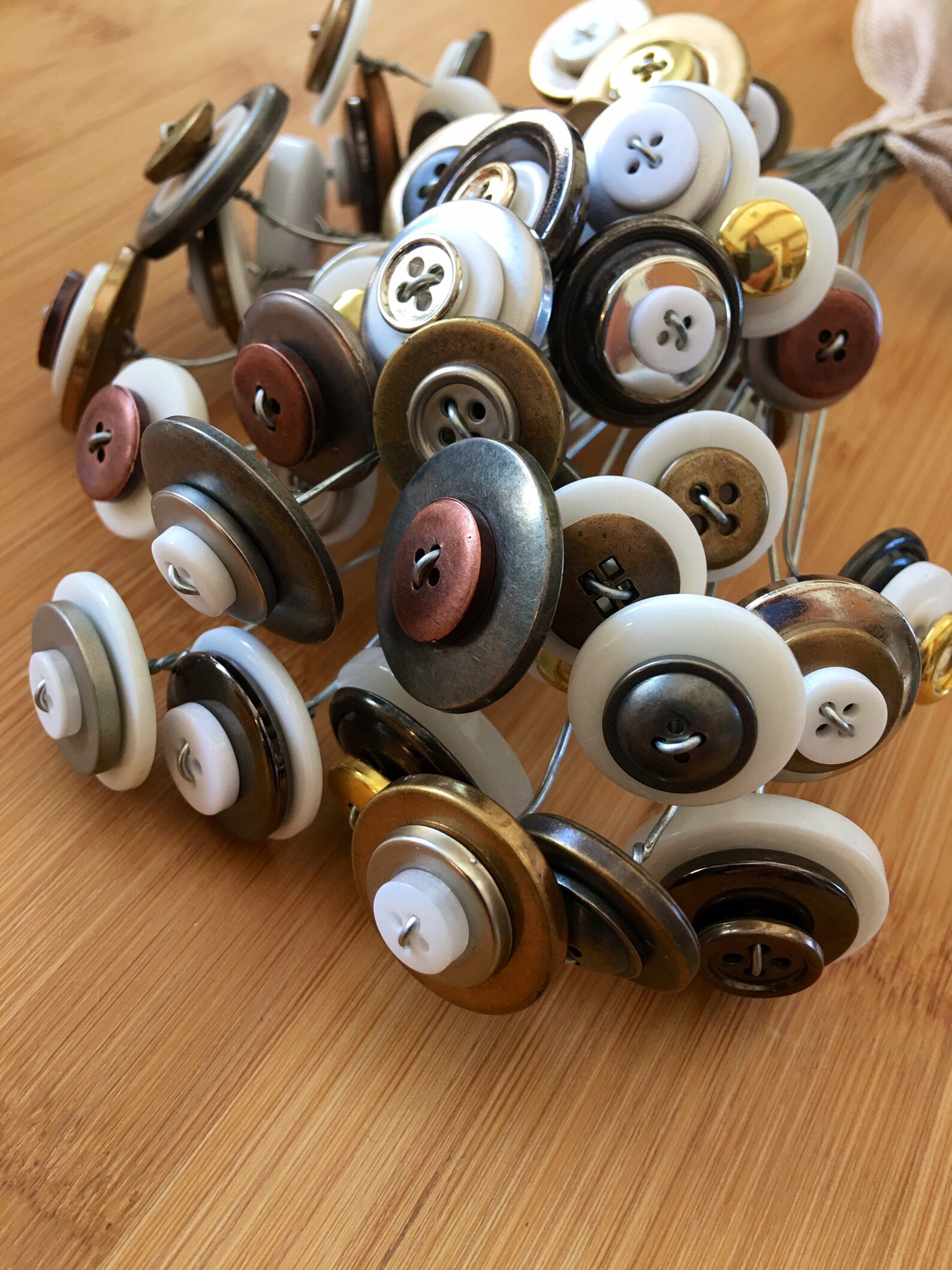 Button Flowers - Etsy