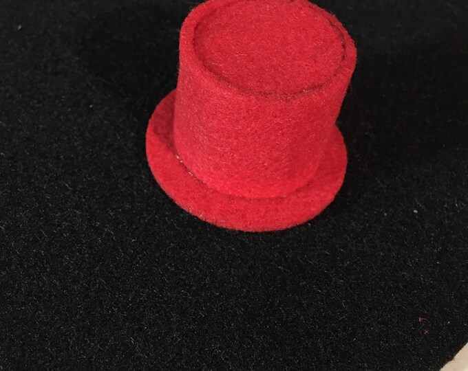 Mini Top Hat, Queen of Hearts Mini Hat, Mad Tea Party Hat, Red Queen ...