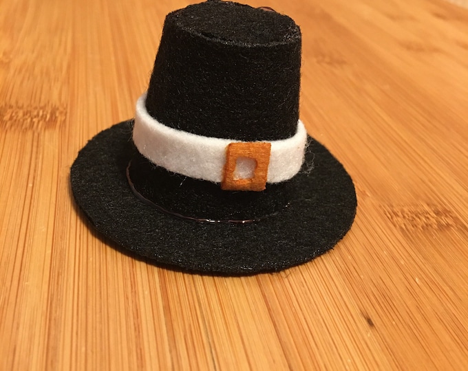 Thanksgiving Pilgrim Top Hat Wreath Decor, Pilgrim Top Hat Wreath ...