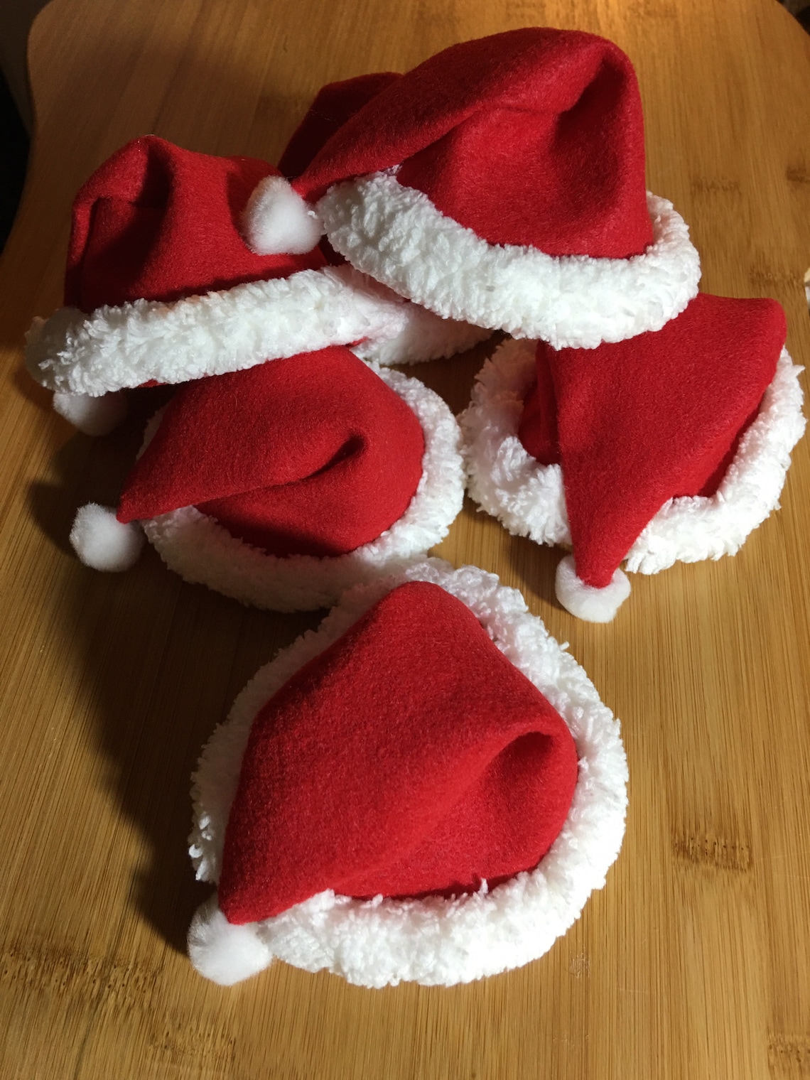 Small Santa hats Miniature hat Gift Bottle cap Wine | Etsy