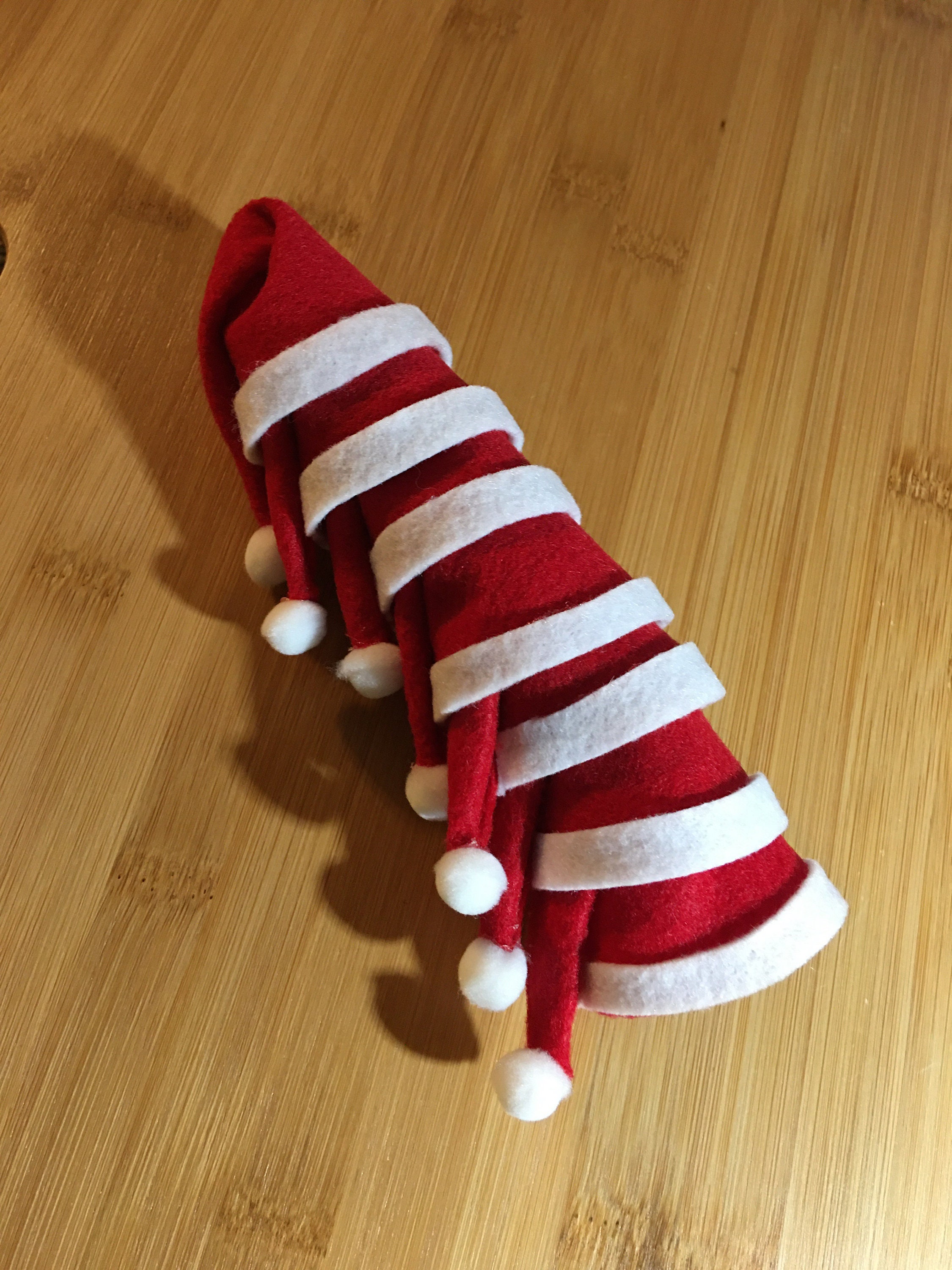 Mini Santa hats Miniature hat Gift Bottle cap Wine bottle | Etsy