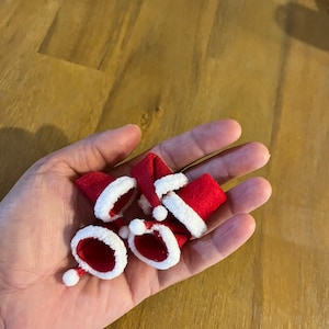 Super, Mini, Santa Hats, Miniature Hat, Gift, Doll Hat, Christmas ...