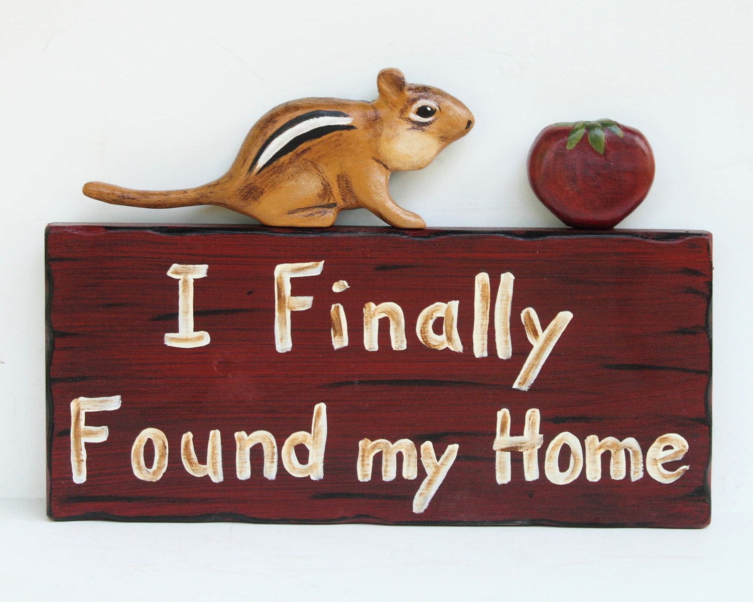 Garden Sign Chipmunk Garden Sign I Finally Found My Home - Etsy