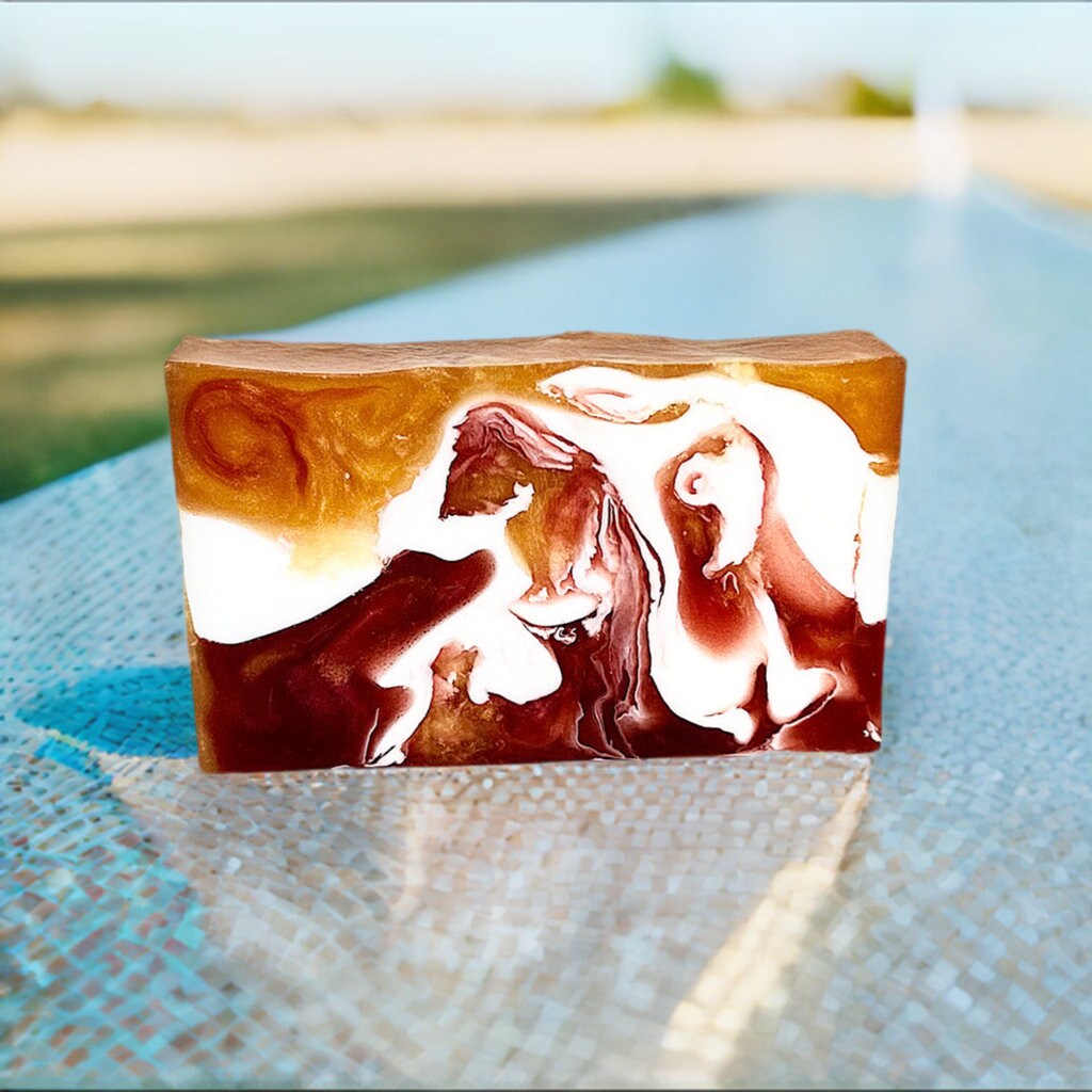 Lord Ganesha Swirl Soap Lush Fruit and Sweet Floral Scent Handmade Skin ...