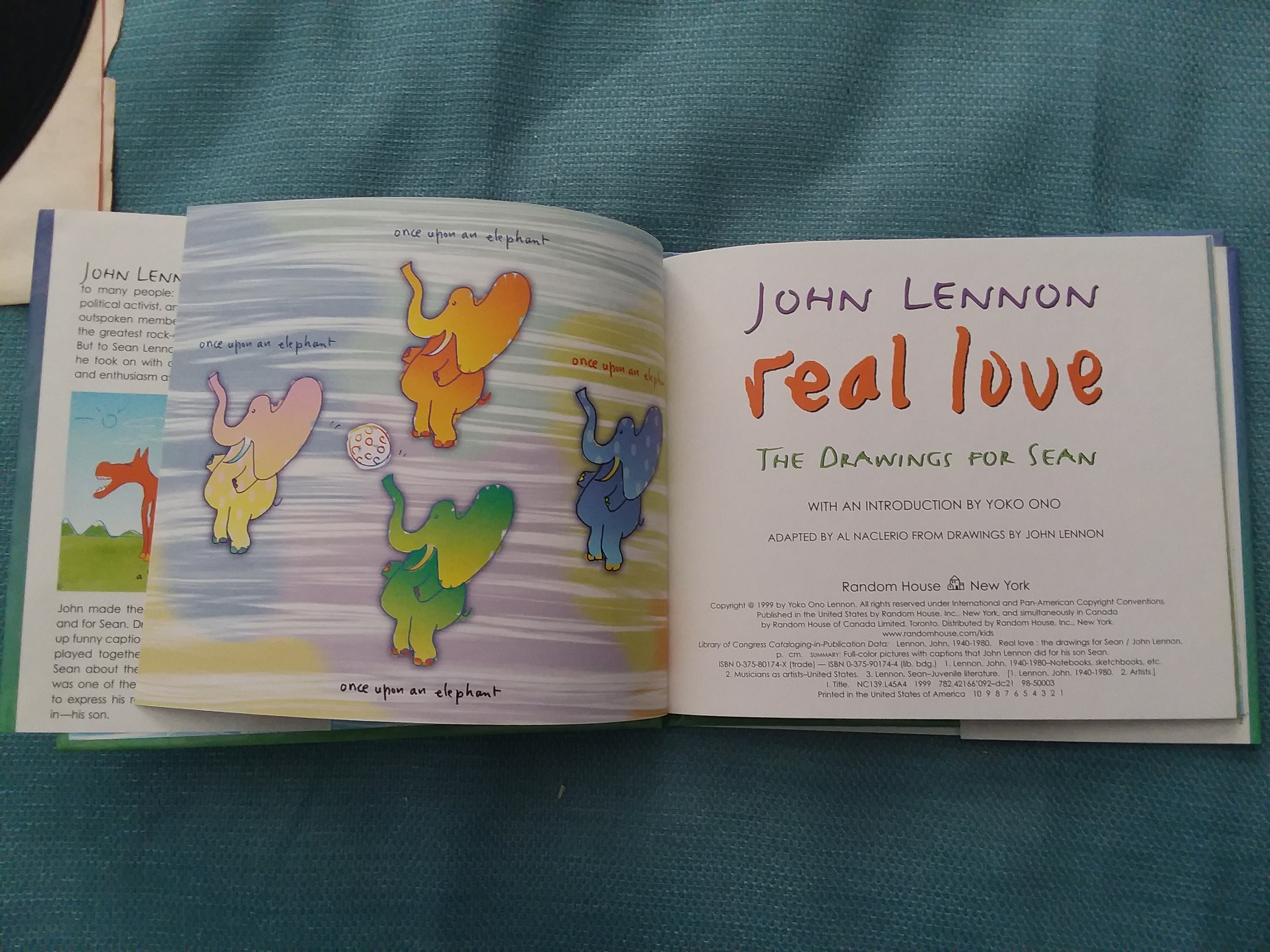 Vintage Beatles Lennon Lot / 2 Lp's / John Lennon Shaved Fish / Julian ...