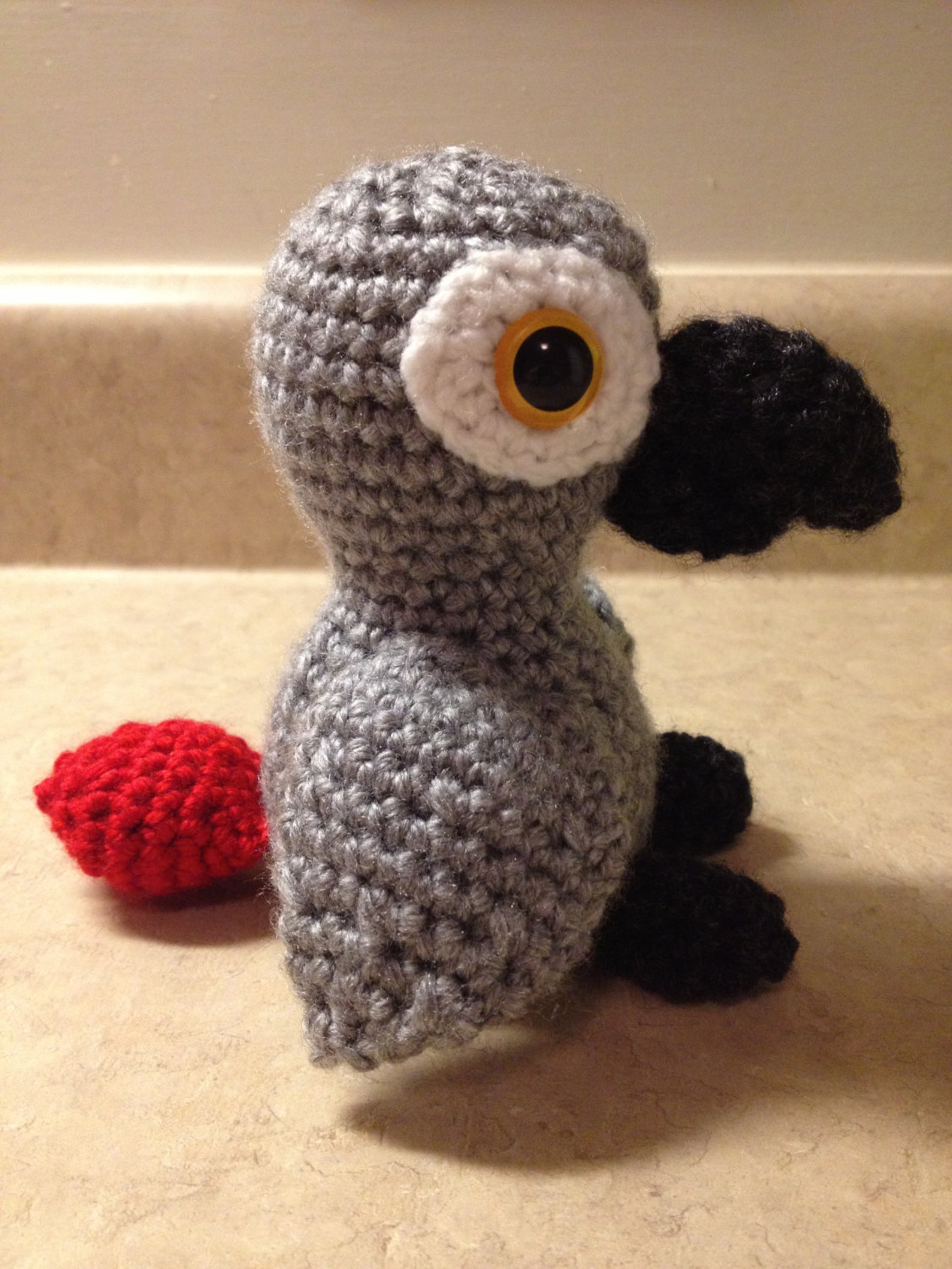 African Grey Parrot - Amigurumi Crochet PATTERN ONLY (PDF) - Etsy
