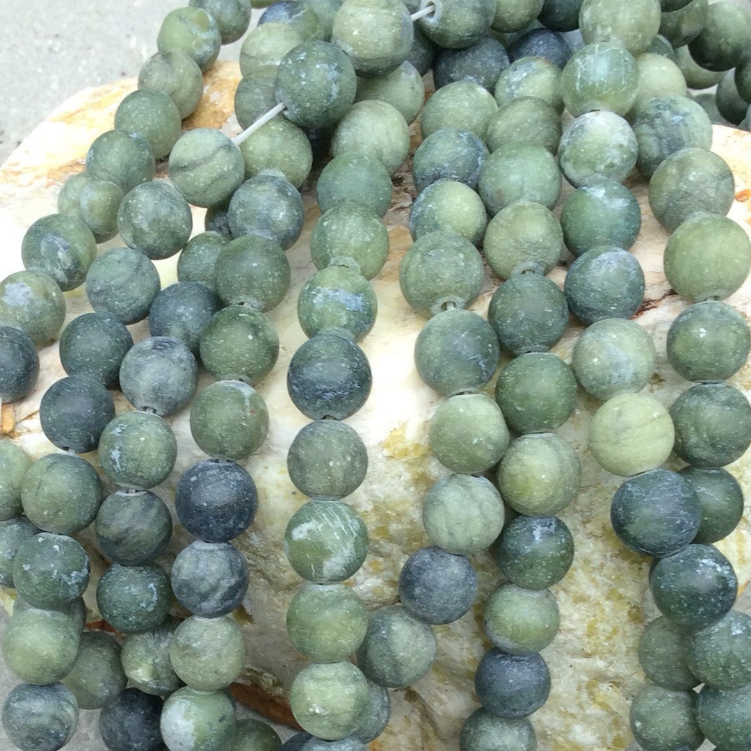 Genuine 8mm Connemara Marble Beads Irish National Gemstone. Jewelry ...