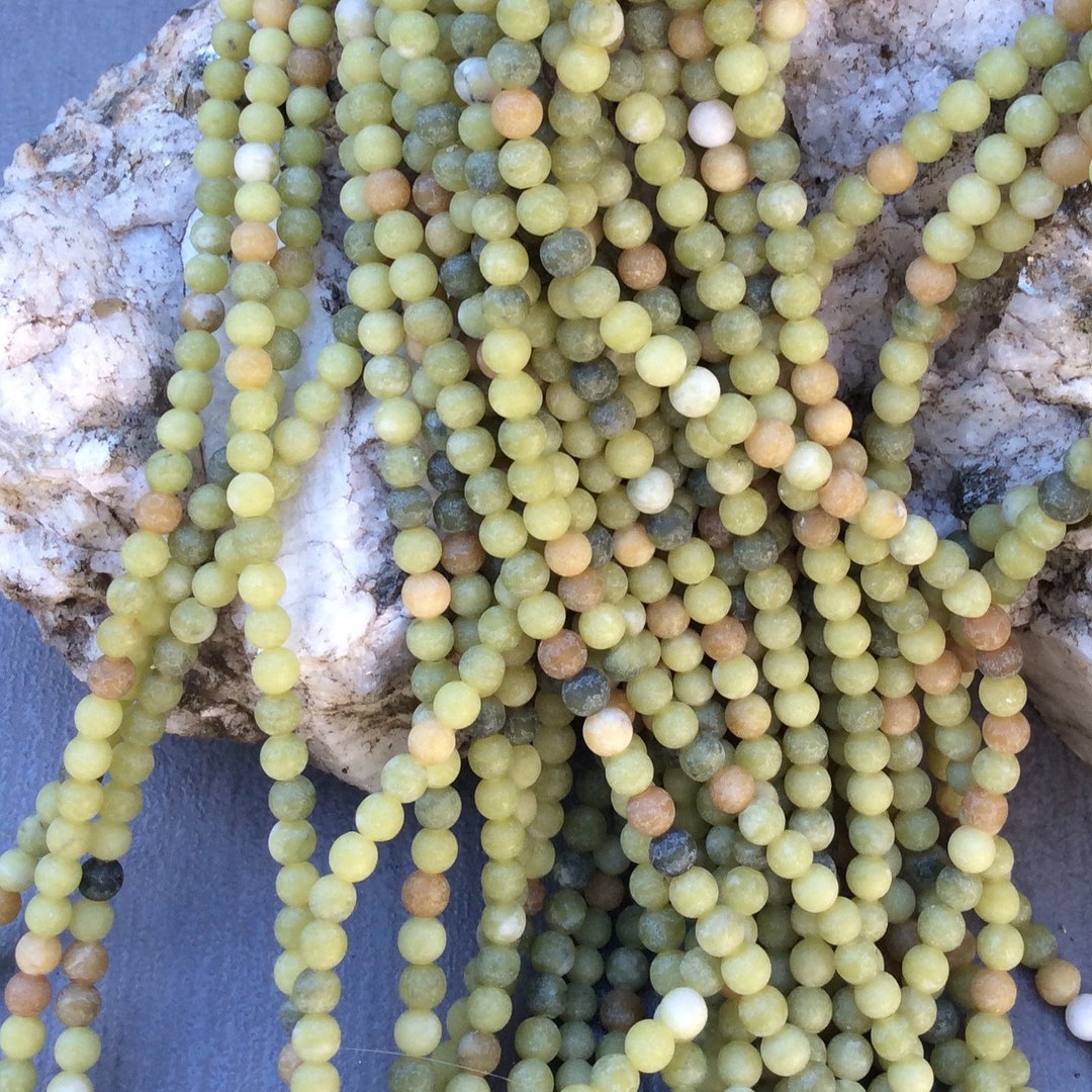 4mm Connemara Marble Beads Irish National Gemstone. Jewelry Craft ...