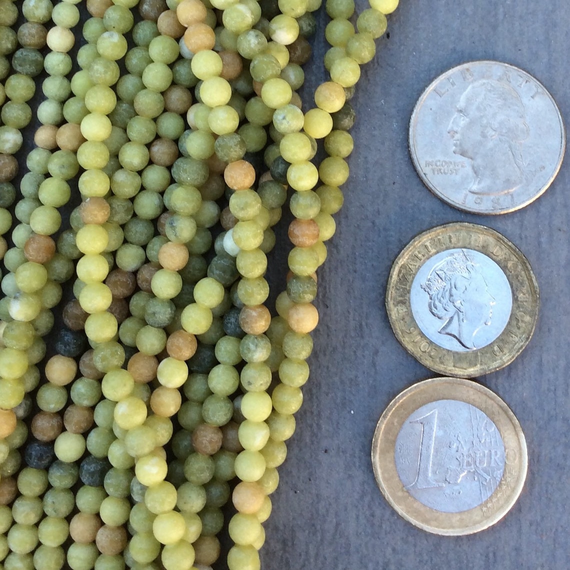 4mm Connemara Marble Beads Irish National Gemstone. Jewelry Craft ...