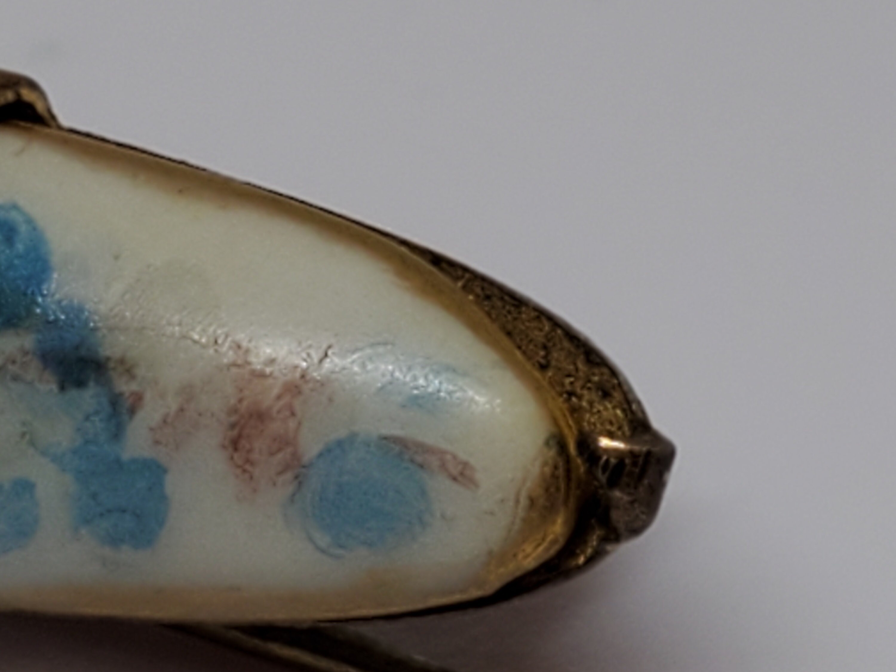 Victorian Hand Painted C Clasp Brooch - Etsy