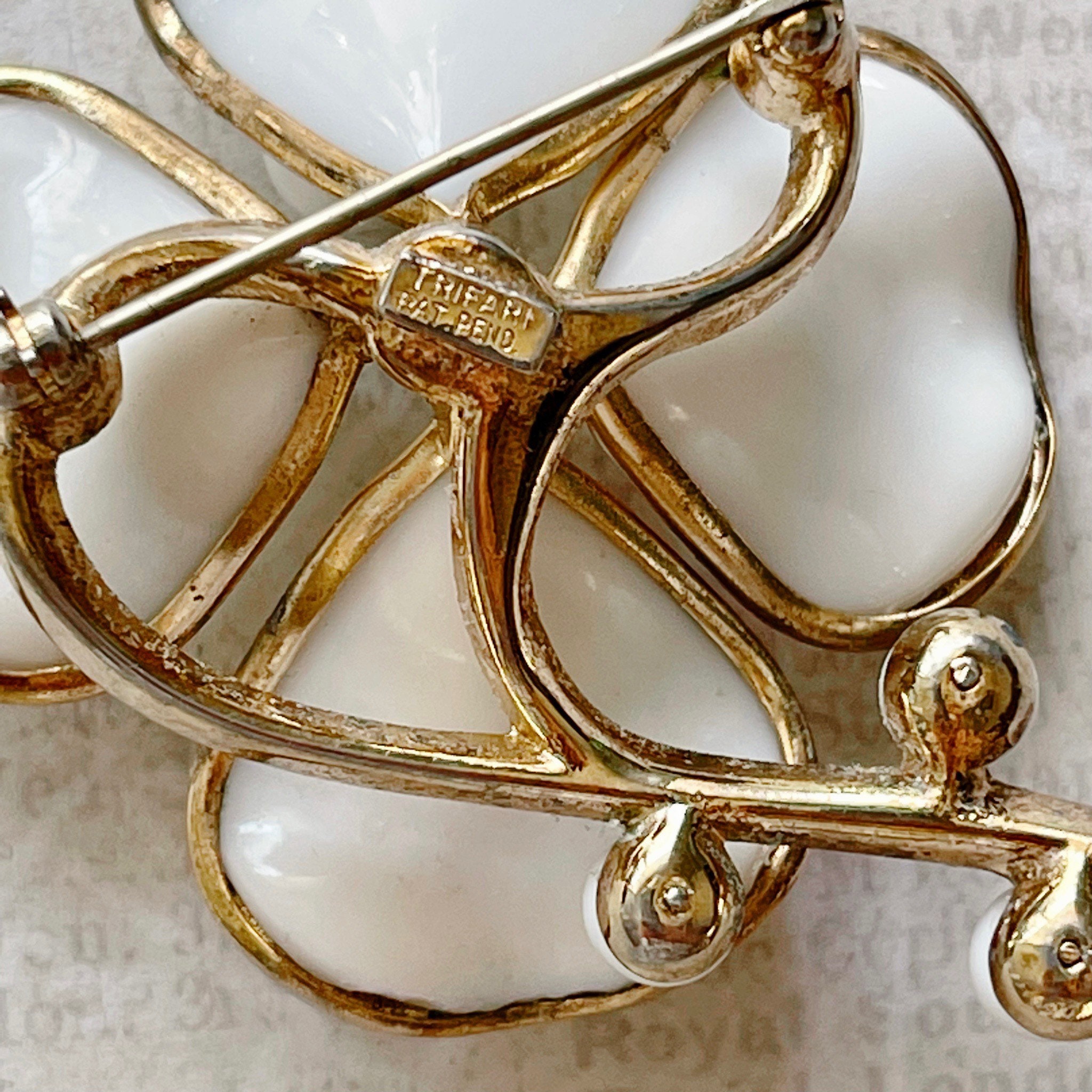 Vintage Crown Trifari Signed Alfred Philippe Designed White - Etsy