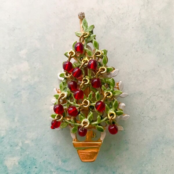 Christmas Tree Brooch - Etsy