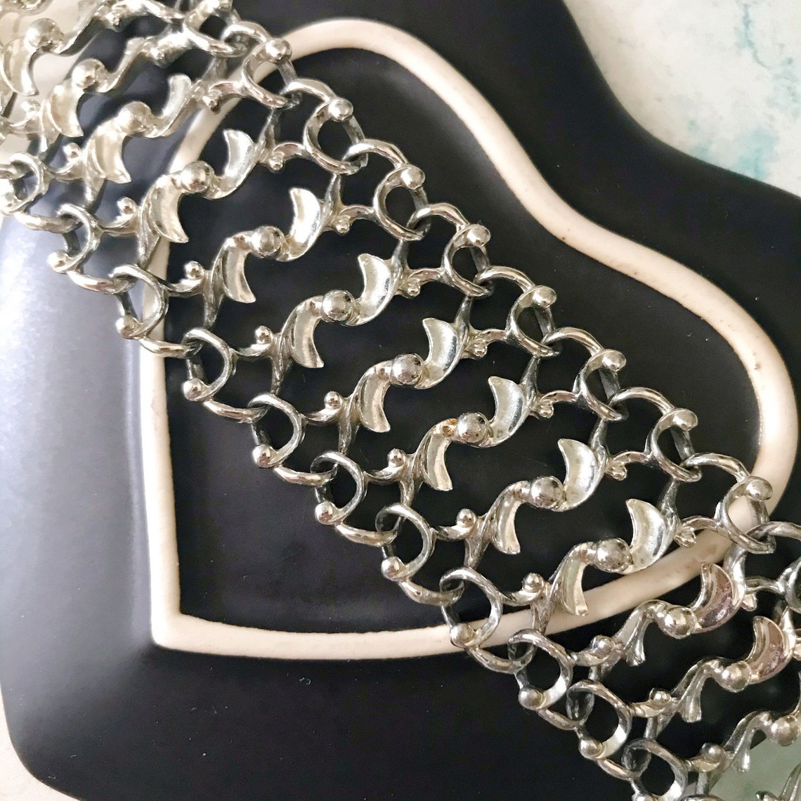 Vintage Sarah Coventry Silver Tone Link Bracelet, Sarah Coventry Link ...
