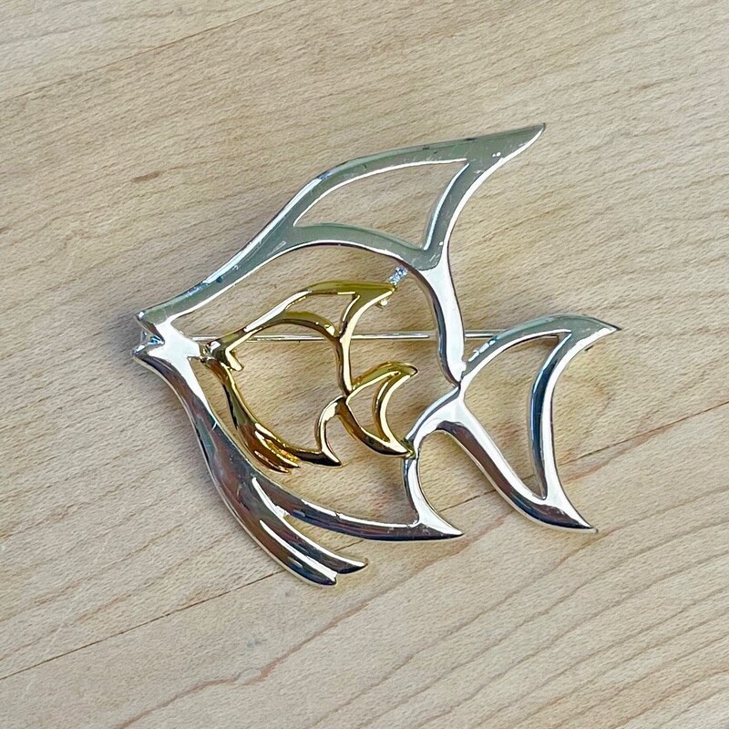 Vintage Fish Brooch - Etsy