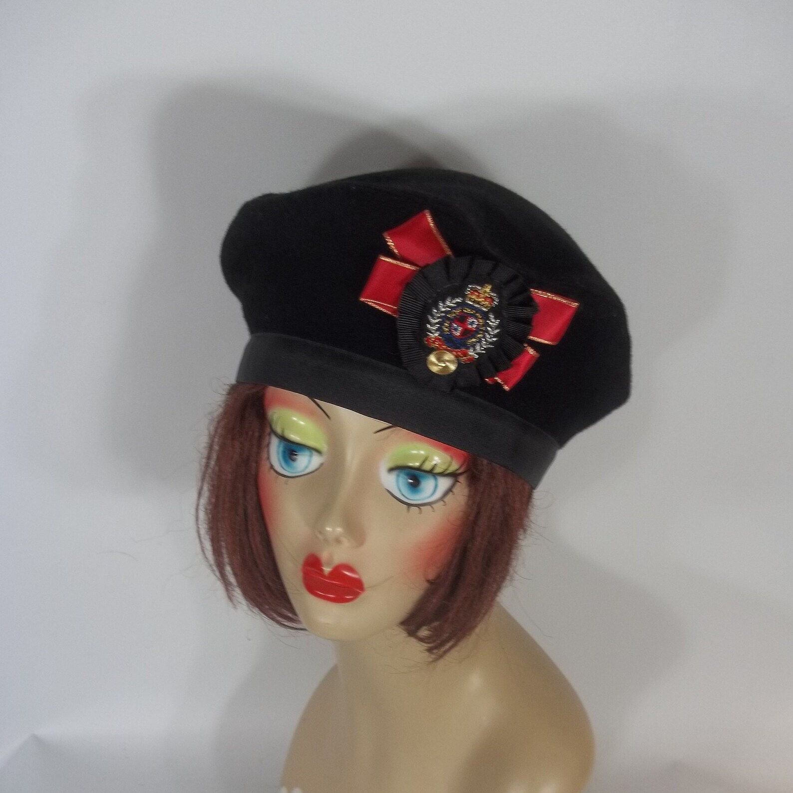 Wool Black Beret Designer Fashion Military Beret Royal - Etsy