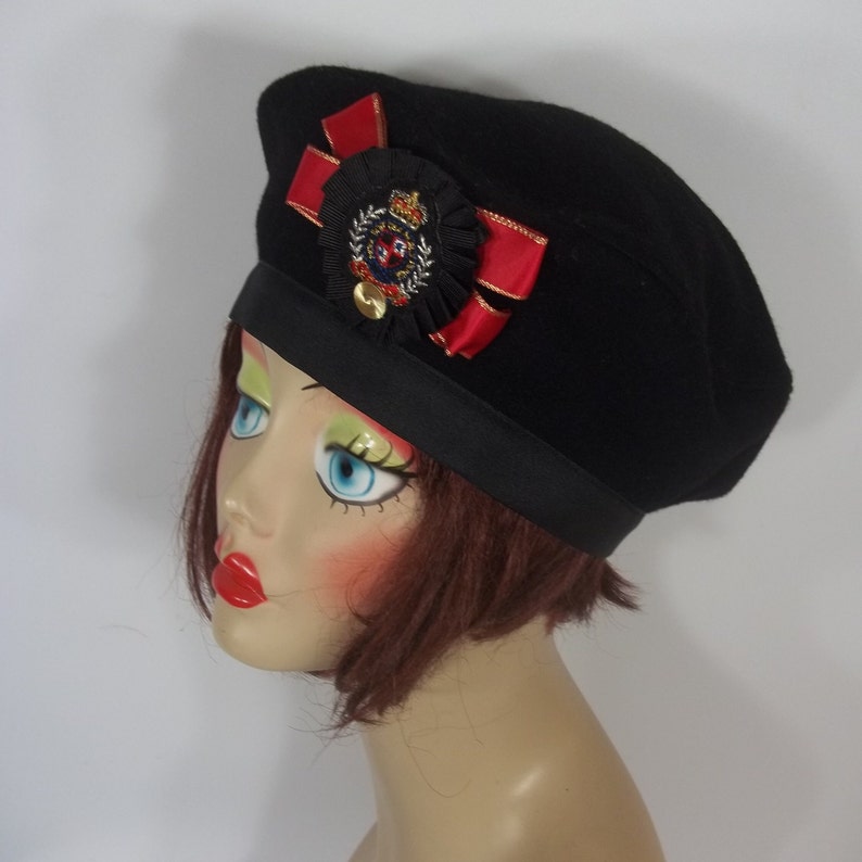 Wool Black Beret Designer Fashion Military Beret Royal - Etsy