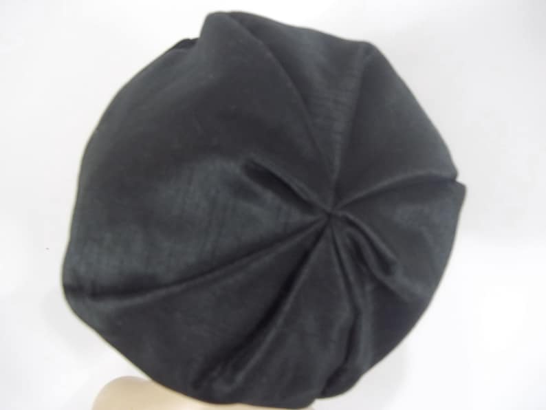 Faux Silk, Tall, High, Turban, Dressy, Black, Fashion, Turban, Church ...