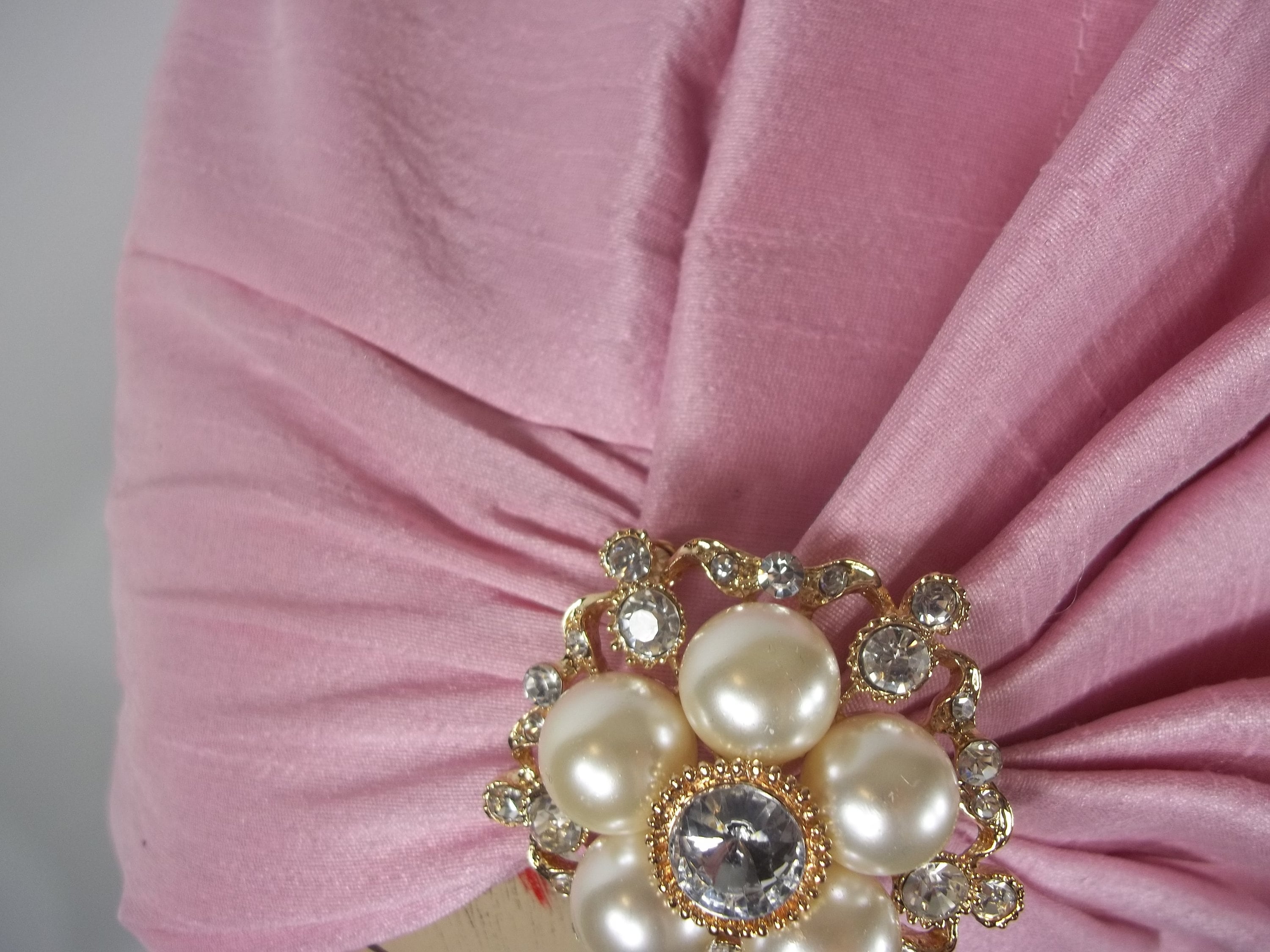 Faux silk tall high volume turban dressy turban pink | Etsy