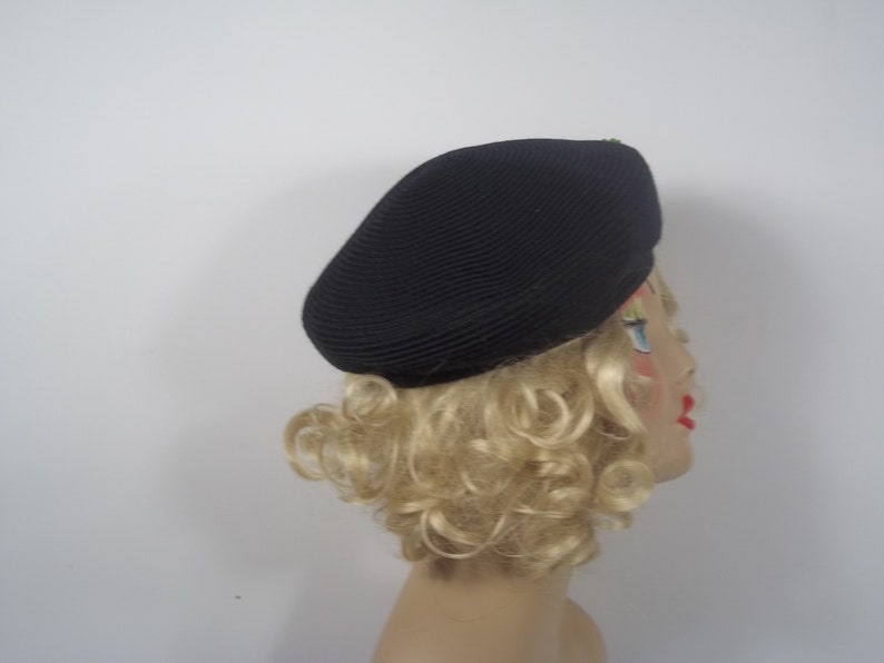 Straw Beret Black Beret Designer Beret Fashion French - Etsy