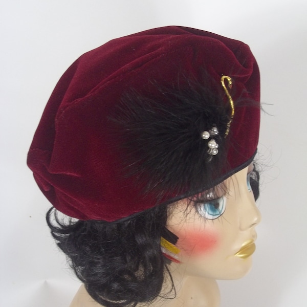Velvet Beret - Etsy
