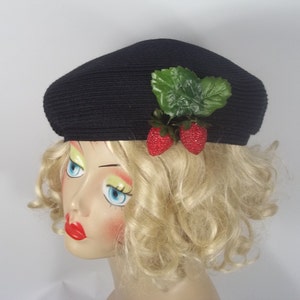 Straw Beret, Black Beret, Designer Beret, Fashion, French, Beret, Women ...