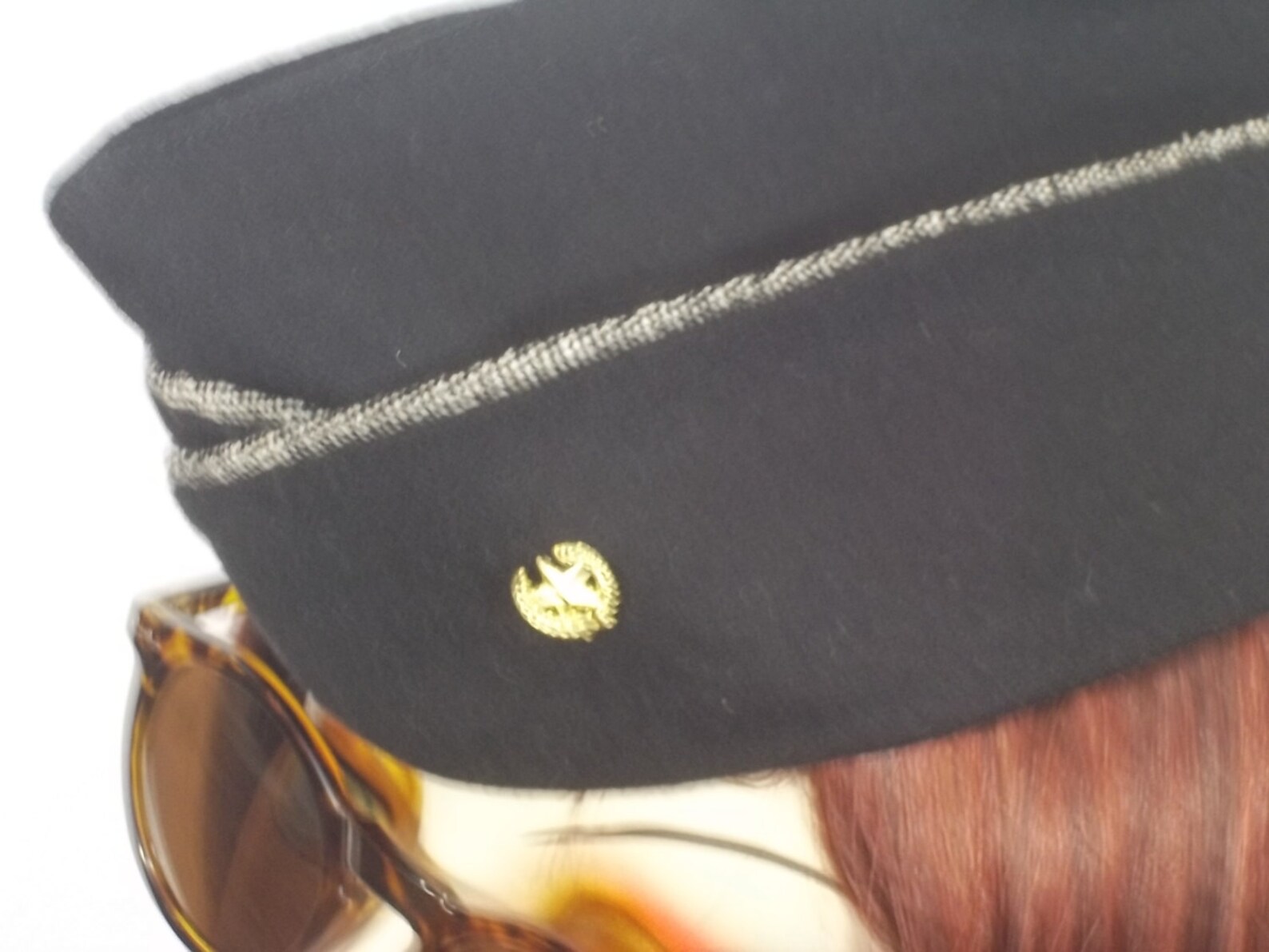 Wool Garrison Cap Hat Black 1940's Military - Etsy