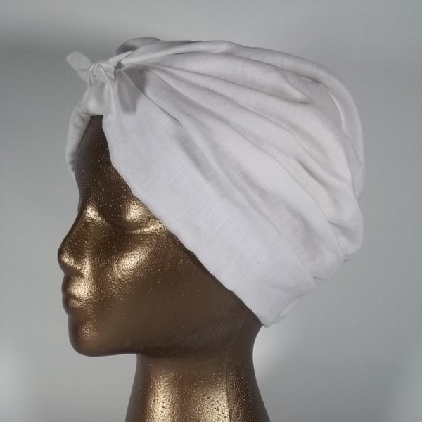 White Turban Hat - Etsy