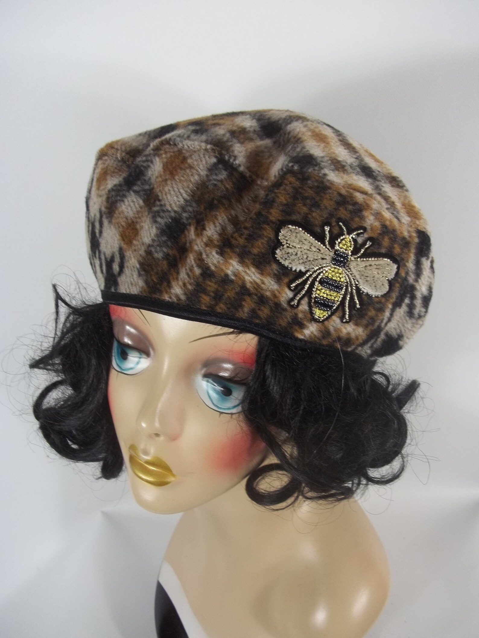 Wool Beret, Black, Designer Beret, Fashion Beret, Vintage Style Beret ...