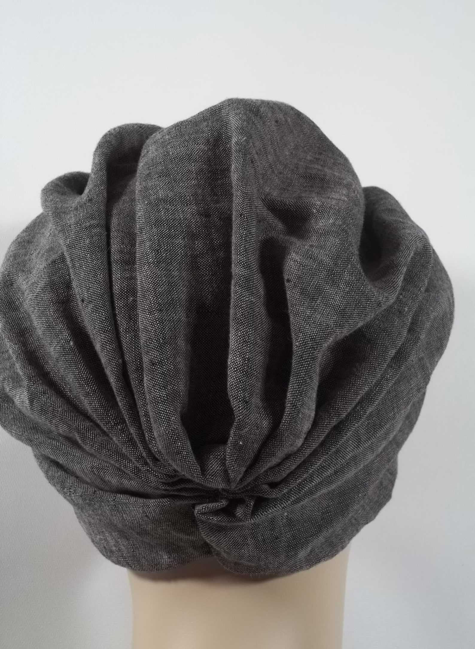 Linen, Fashion, Bow, Turban, Hat, Gray, Turban, Women, Ladies, Turban ...
