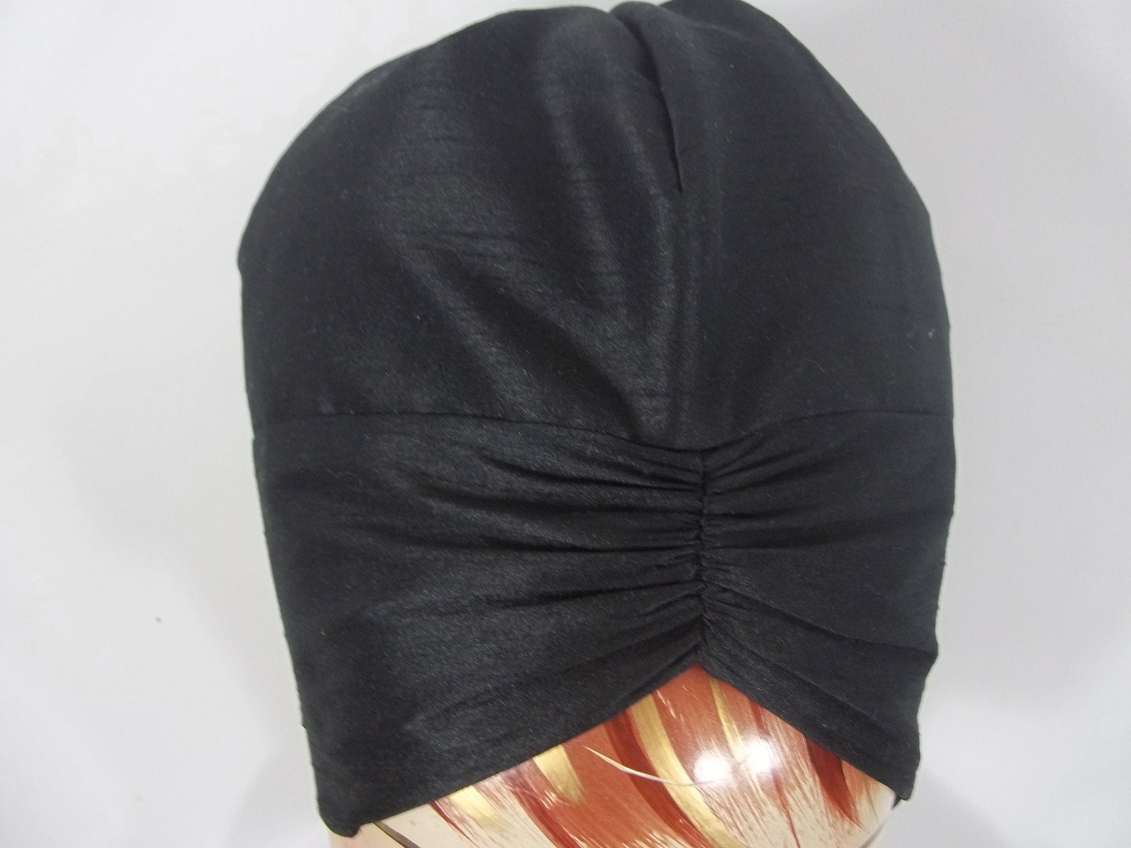 Faux Silk, Tall, High, Turban, Dressy, Black, Fashion, Turban, Church ...