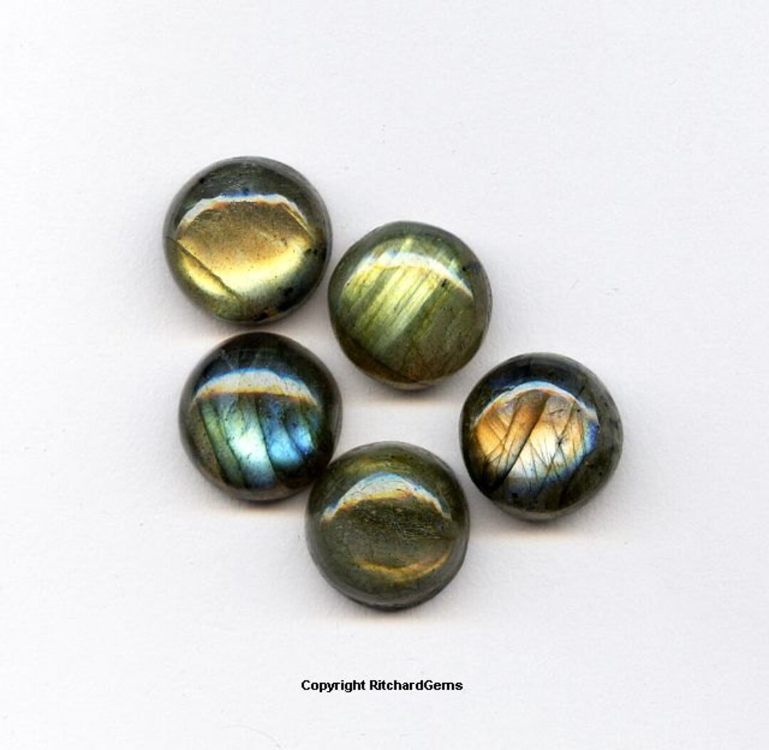 10 Mm Natural Labradorite Round Cut Cabochon for One - Etsy