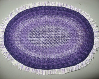 Purple Rag Rug | Etsy