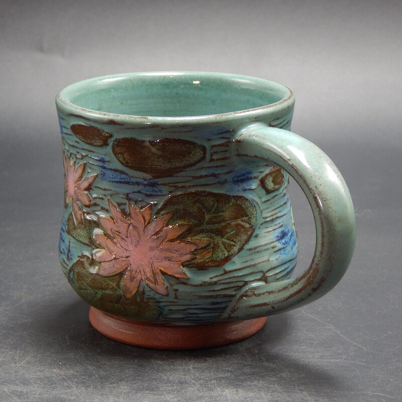 Carved Ceramic Mug - Etsy